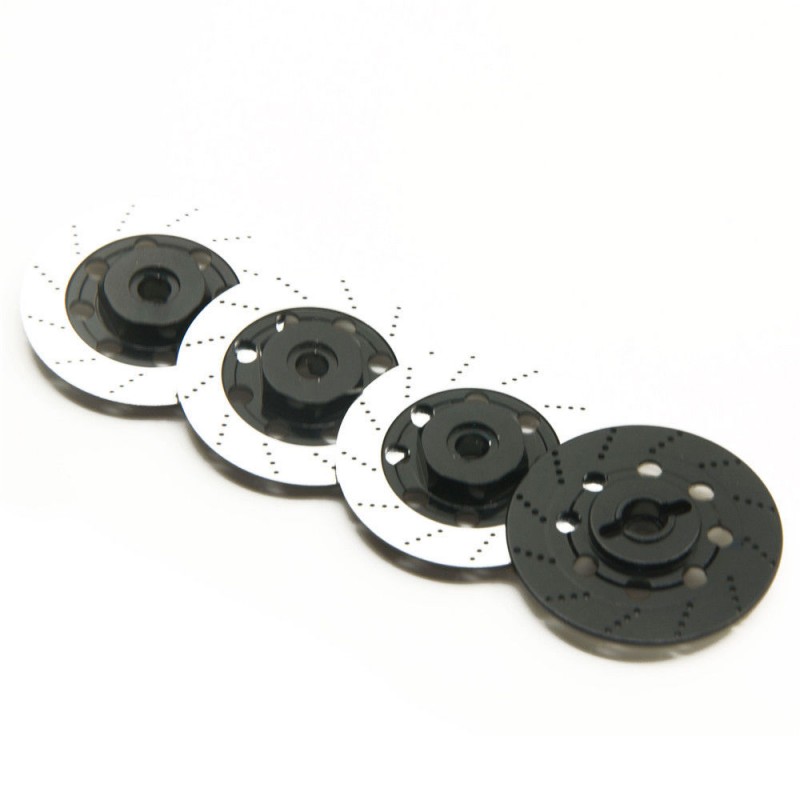 ALUMINUM BRAKE DISC WHEEL ADAPTOR FOR RC CAR (BLACK) - Tienda RC