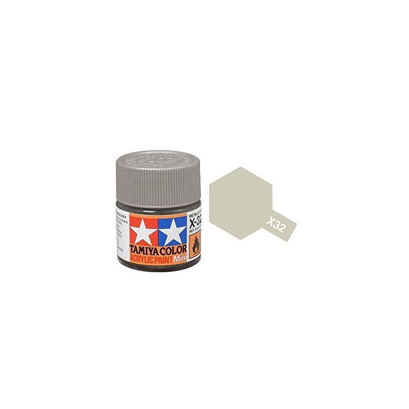 TAMIYA X32 TITANIO PLATA BRILLANTE - Tienda RC