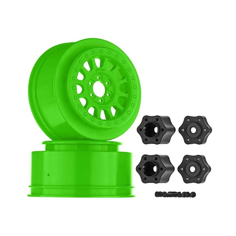 AXIAL METHOD 105 WHEELS (GREEN) (2 PCS) - Tienda RC