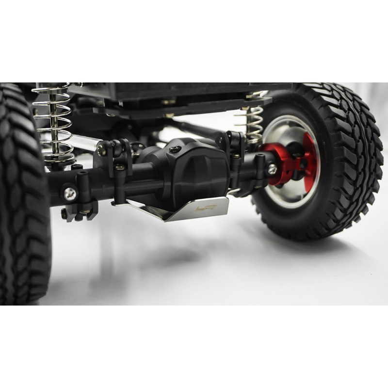 YEAH RACING STAINLESS STEEL FRONT/REAR DIFFERENTIAL PROTECTOR FOR ...