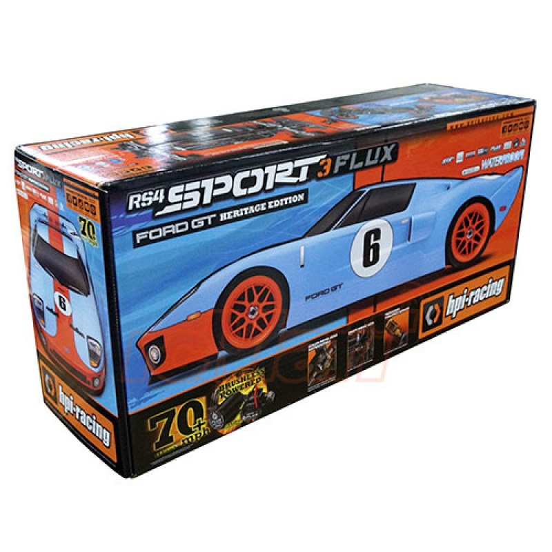 HPI RS4 SPORT 3 FLUX FORD GT HERITAGE EDITION 4WD 1/10 2.4GHZ - Tienda RC
