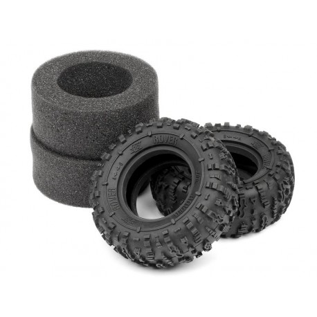 HB ROVER 1.9 TIRE 105MM (RED/ROCK CRAWLER/2PCS) - Tienda RC