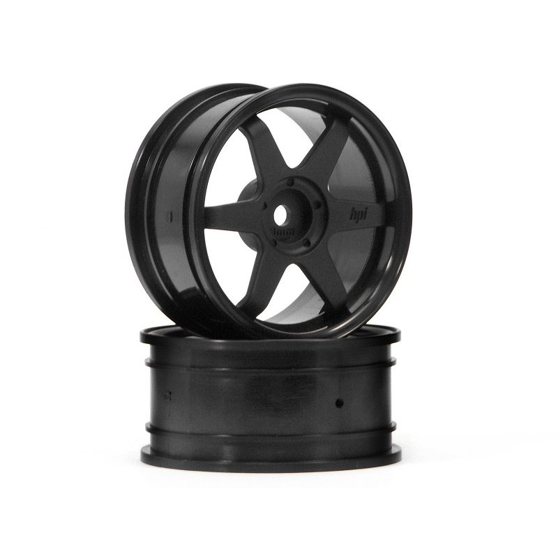 HPI TE37 WHEEL 26MM BLACK (3MM OFFSET) - Tienda RC