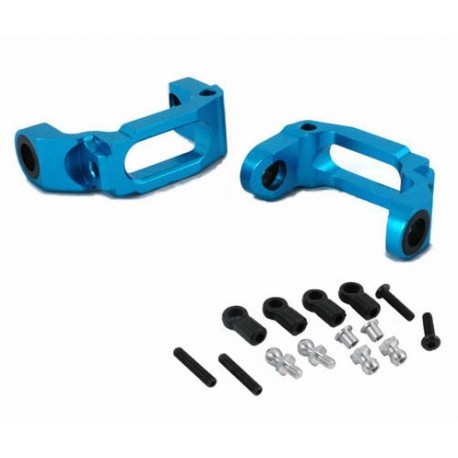 YEAH RACING ALUMINUM BEARING C-HUB BLUE FOR TA01 / TA02 - Tienda RC