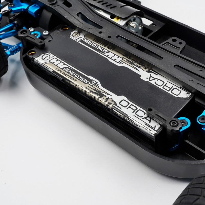 YEAH RACING ALUMINUM 7075 PLASTIC ANTI TWEAK BATTERY HOLDER FOR TAMIYA ...