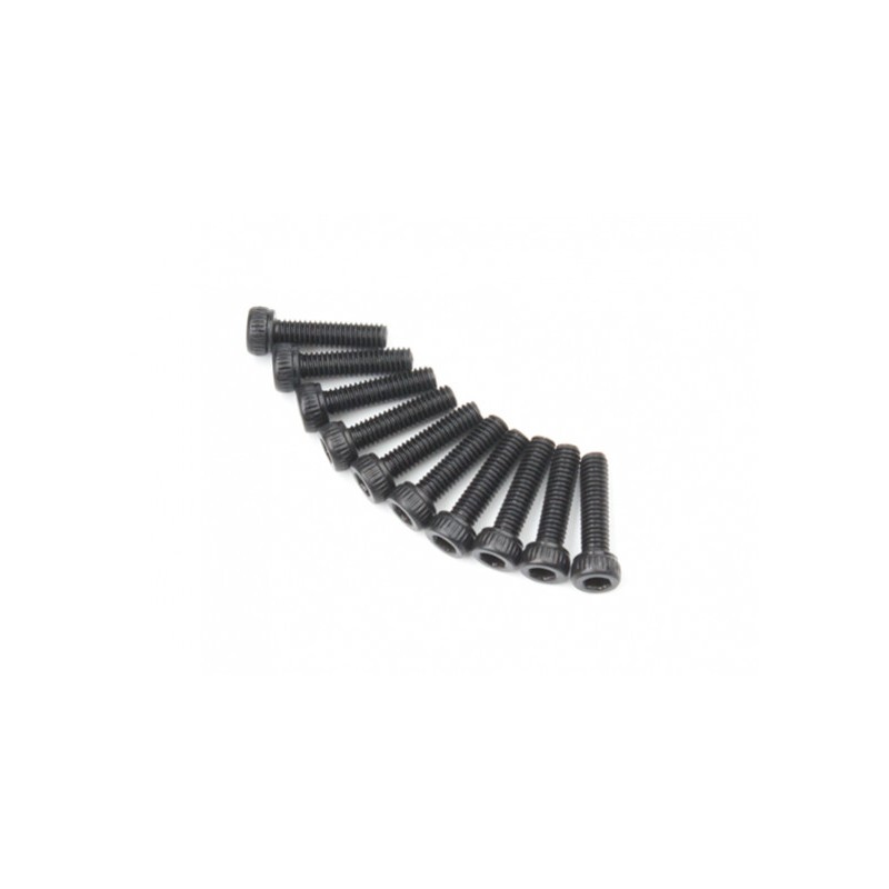 SCREW SOCKET HEAD HEX M3X12 STEEL BLACK (10PCS) - Tienda RC