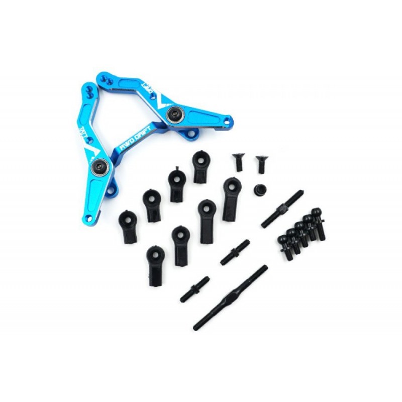 YEAH RACING ALUMINUM RWD LARGE ANGLE STEERING RACK FOR TAMIYA TT02 ...