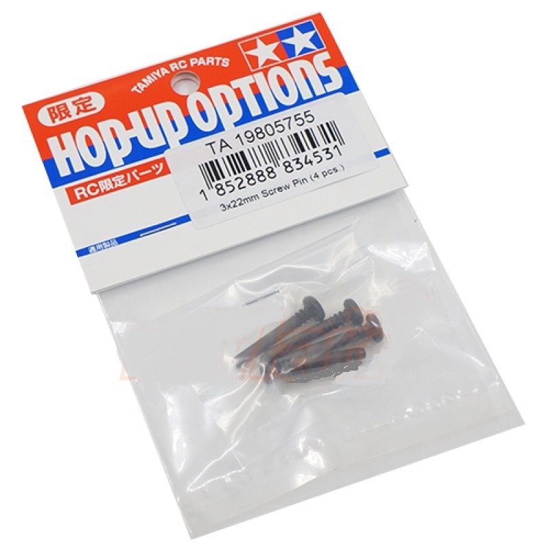 TAMIYA 3X22MM SCREW PIN ( 4 PCS) - Tienda RC