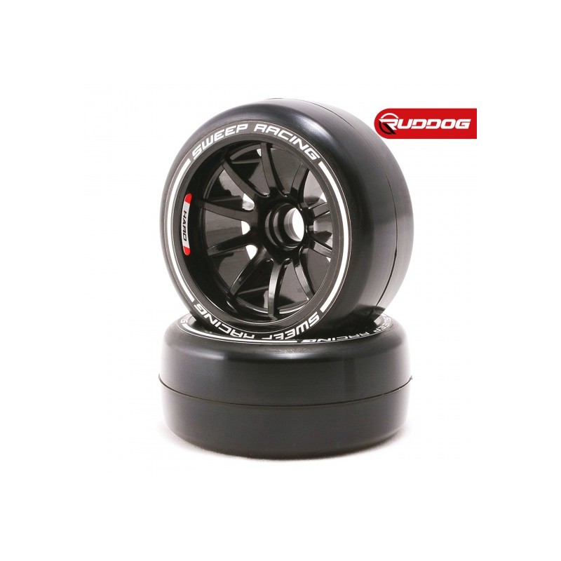 SWEEP 1/10 FORMULA 1 FRONT LOW PROFILE TIRES PRE-GLUED HARD COMPOUND ...
