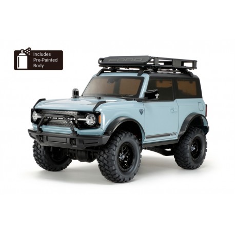 TAMIYA CC02 FORD BRONCO 2021 Blue-Gray Painted Body - Tienda RC