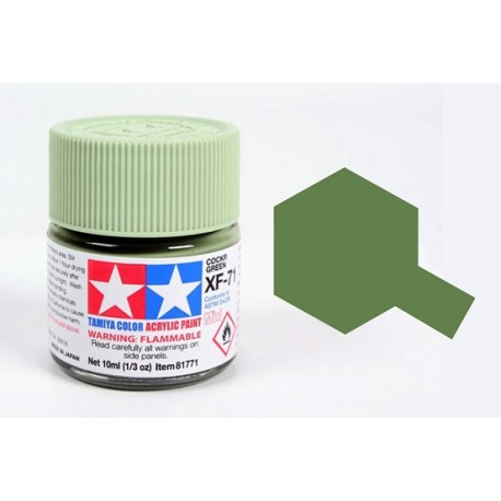 TAMIYA XF71 COCKPIT VERDE MATE - Tienda RC