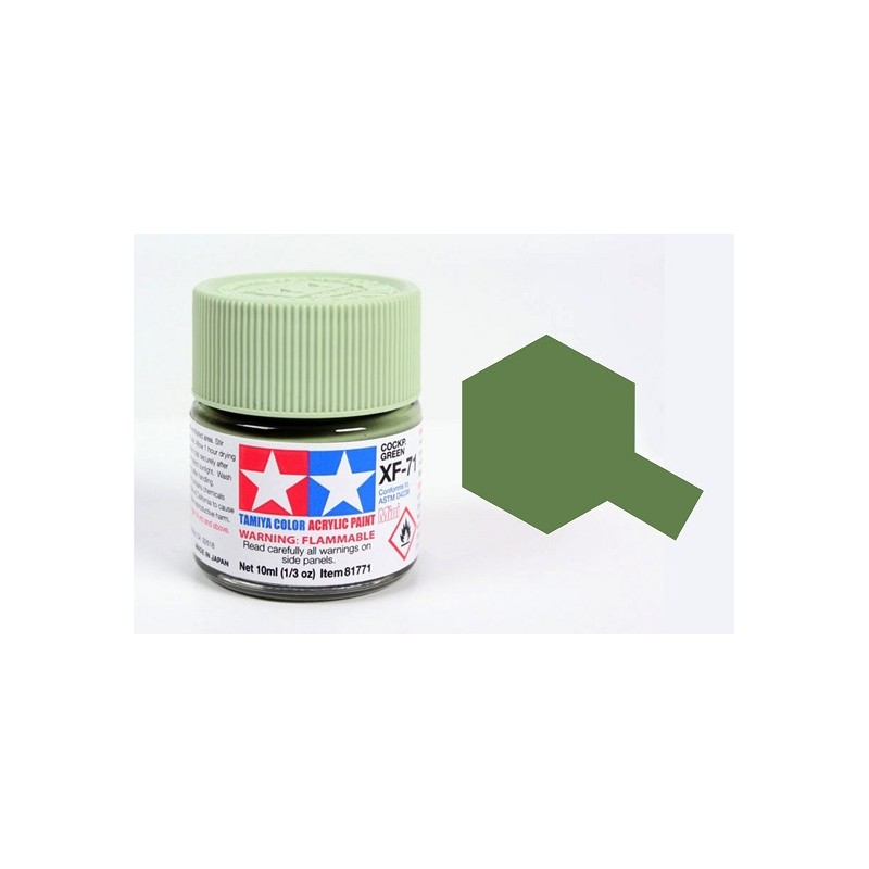 TAMIYA XF71 COCKPIT VERDE MATE - Tienda RC