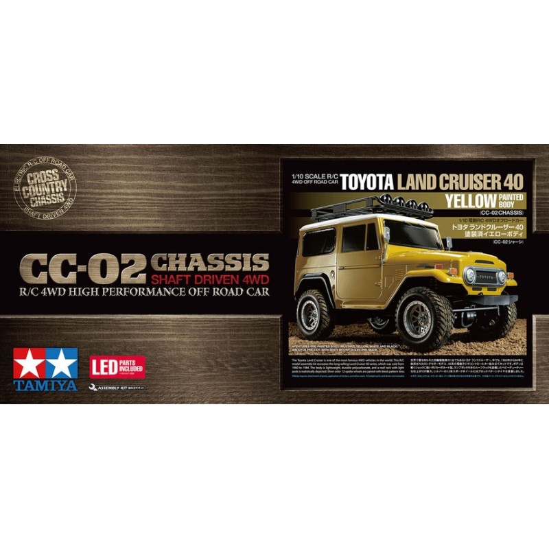 TAMIYA CC02 TOYOTA LAND CRUISER 40 (painted body) - Tienda RC