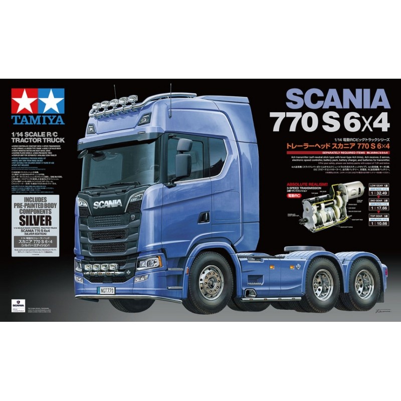 TAMIYA Tamiya Scania 770 S 6X4 (Silver Edition) - Tienda RC