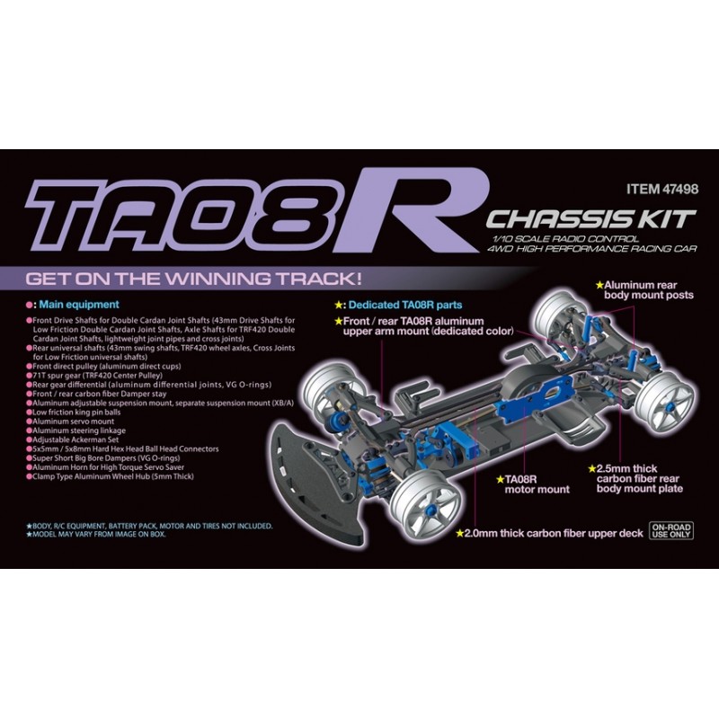 Tamiya 47498 TA08R 1/10 4WD Touring Car Kit | Edición Limitada