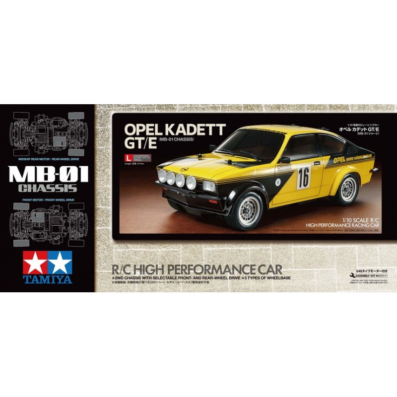 TAMIYA MB-01 OPEL KADETT GT/E - Tienda RC