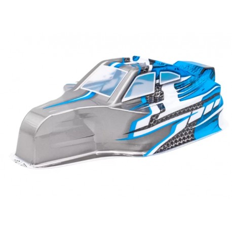 HOBBYTECH UNCUT BLUE/GREY NXT EVO BODY WITH STICKERS - Tienda RC