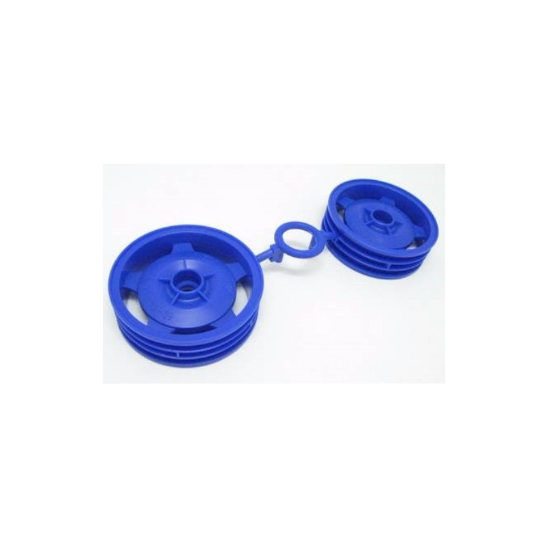 TAMIYA 2WD BUGGY FRONT STAR-DISH WHEELS (BLUE) - Tienda RC