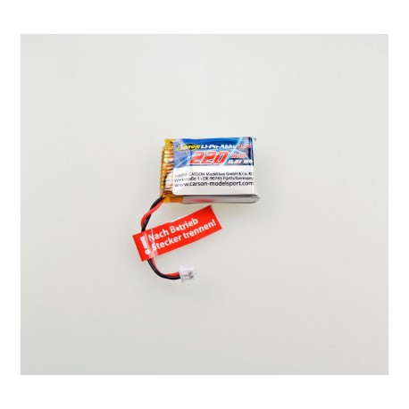 Carson 3,7V/220mAh LiPo Batt. X4 Cage Autostart - Tienda RC