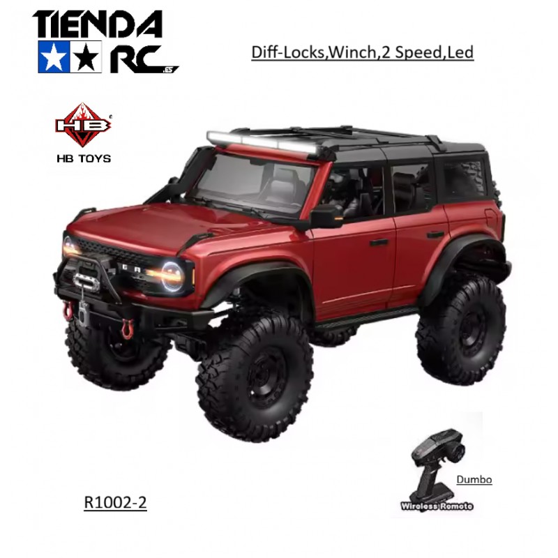 Hb Toys Wilderness Rtr (Dumbo-TX,Diff-Locks,Winch,2 speed,led) - Tienda RC