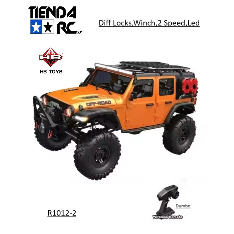 Hb Toys Wilderness Rtr (Dumbo 6ch-TX,Diff-Locks,Winch,2 speed,led ...