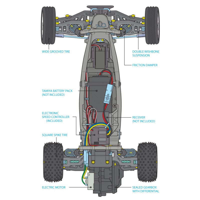 TAMIYA DT03 RACING FIGHTER - Tienda RC